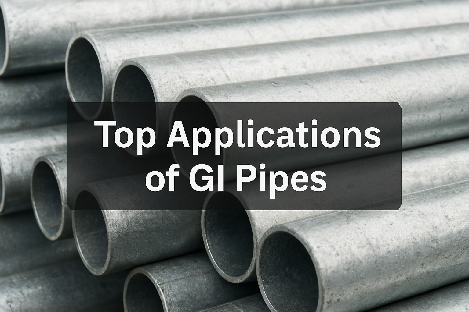 Top Applications of GI Pipes | Complete Buyer Guide by KPS