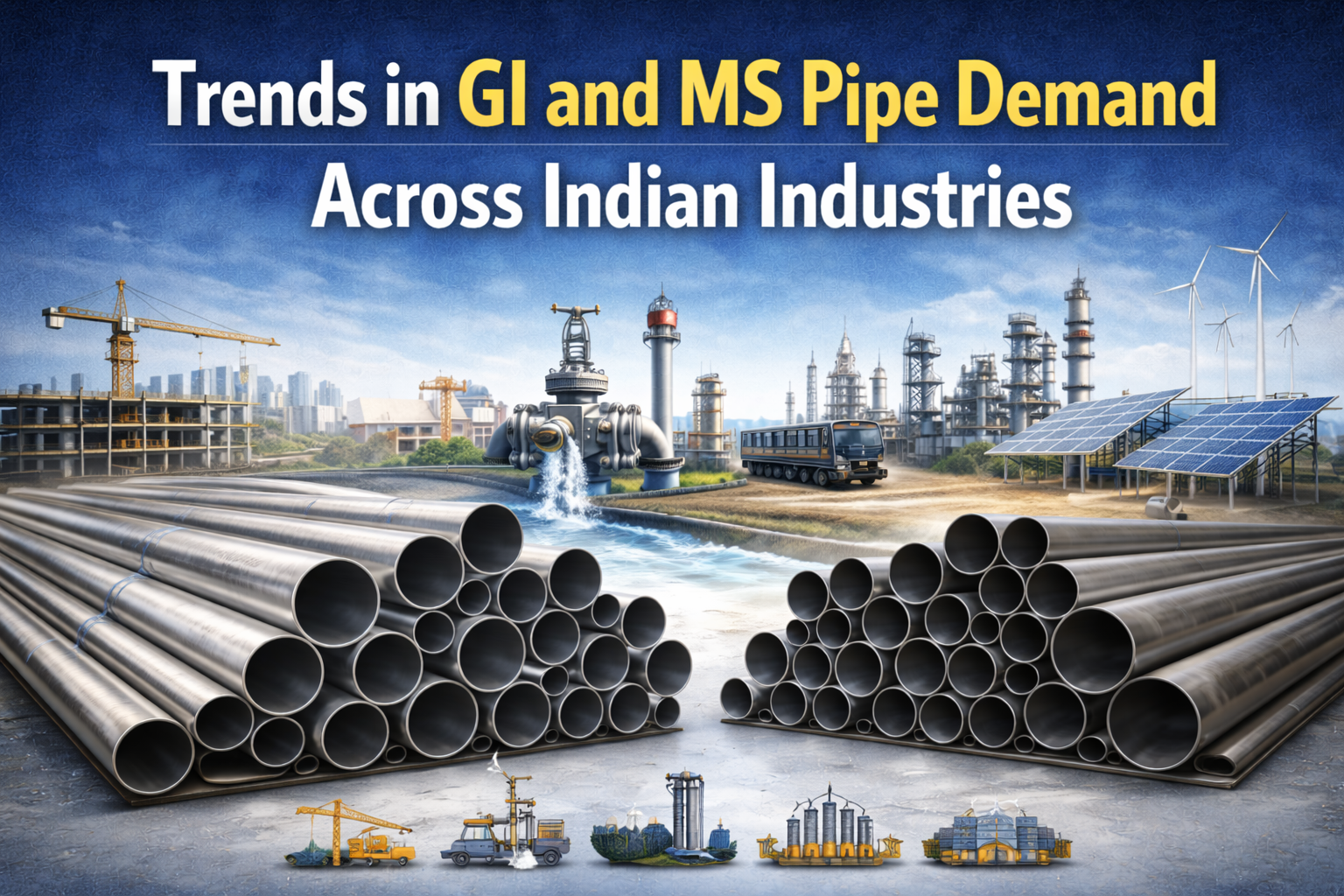 Trends in GI and MS Pipe Demand Across Indian Industries